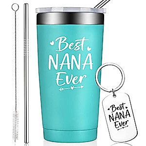 BIRGILT Best Nana Ever Gifts - Gifts for Nana from Granddaughter, Grandson - Mothers Day Gift from Grandkids - Birthday, Christmas Gifts for Nana, Mimi, Grandma - 20oz Nana Tumbler