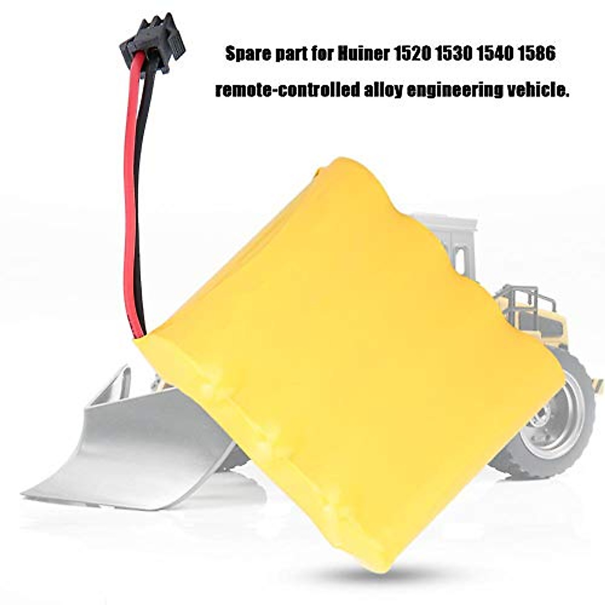 Drfeify 2PCS RC Battery Remote Control Alloy Engineering Vehicle Parts Fit for Huina 1520 1530 1540 1586 Model Accessory