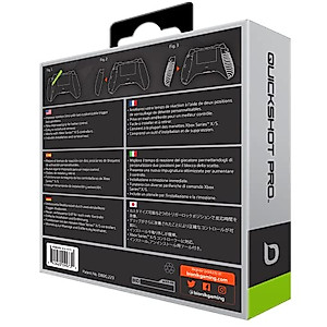 Bionik Quickshot Pro For Xbox Series X/S: Custom Grip and Dual Trigger locks for Faster Shots and Improved Gameplay