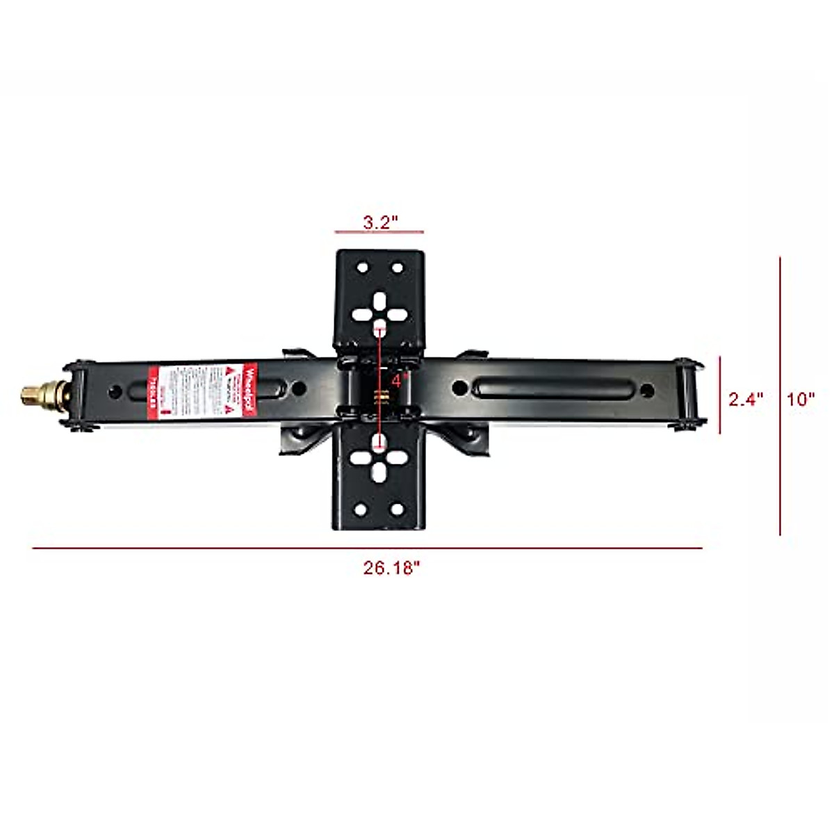 Wheelpal 24" 7500lbs Heavy Duty RV Stabilizing Leveling Scissor Jack (1PCS)