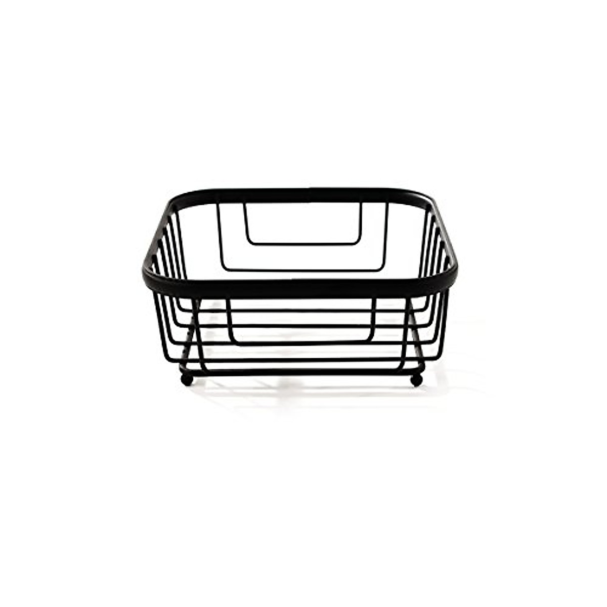 Spectrum Diversified Ashley Flat, Modern Dining Table Décor Horizontal Napkin Holder for Kitchen Tables & Countertops, Black