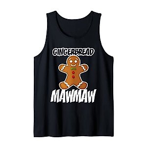 Gingerbread Maw Maw Christmas Stocking Stuffer Tank Top