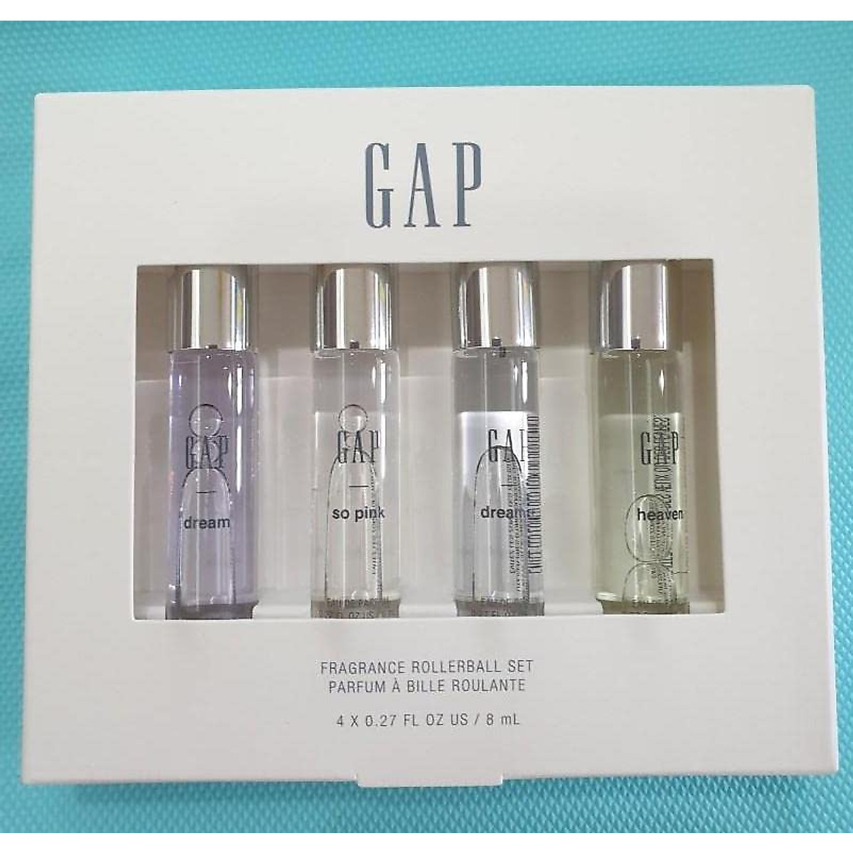 Gap Rollerball Perfume Set (Dream, Dream+, Heaven, So Pink) 8 mL each, 3.75 ounces