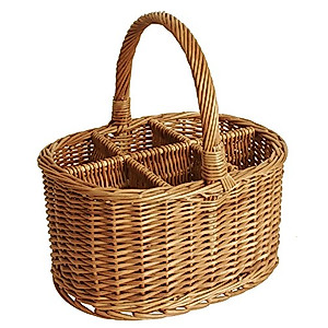 Wald Imports Brown Willow Wine/Beverage Storage Basket