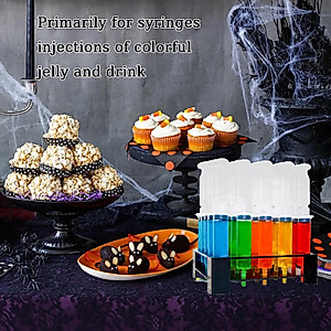 125 Pack Jelly Shot Syringes, 10ml Reusable Christmas Party Syringes for Jelly Shot, Durable Plastic Shot Glasses for Thanksgiving Bachelorette Birthday Parties