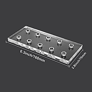 ADILAIDUN Multifunctional Display Stand Holder for 5|O |Sturdy & Durable 10-Hole Desk Organizer Stand Holder for Screws & Soldering Iron Tools