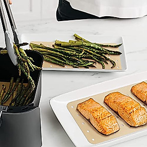 300 Pcs Air Fryer Accessories for Ninja Foodi Dual Air Fryer, Air Fryer Parchment Paper,Air Fryer Paper Liners & High Temperature Resistant for Ninja DZ201 Foodi 6-in-1 8-qt.2-Basket