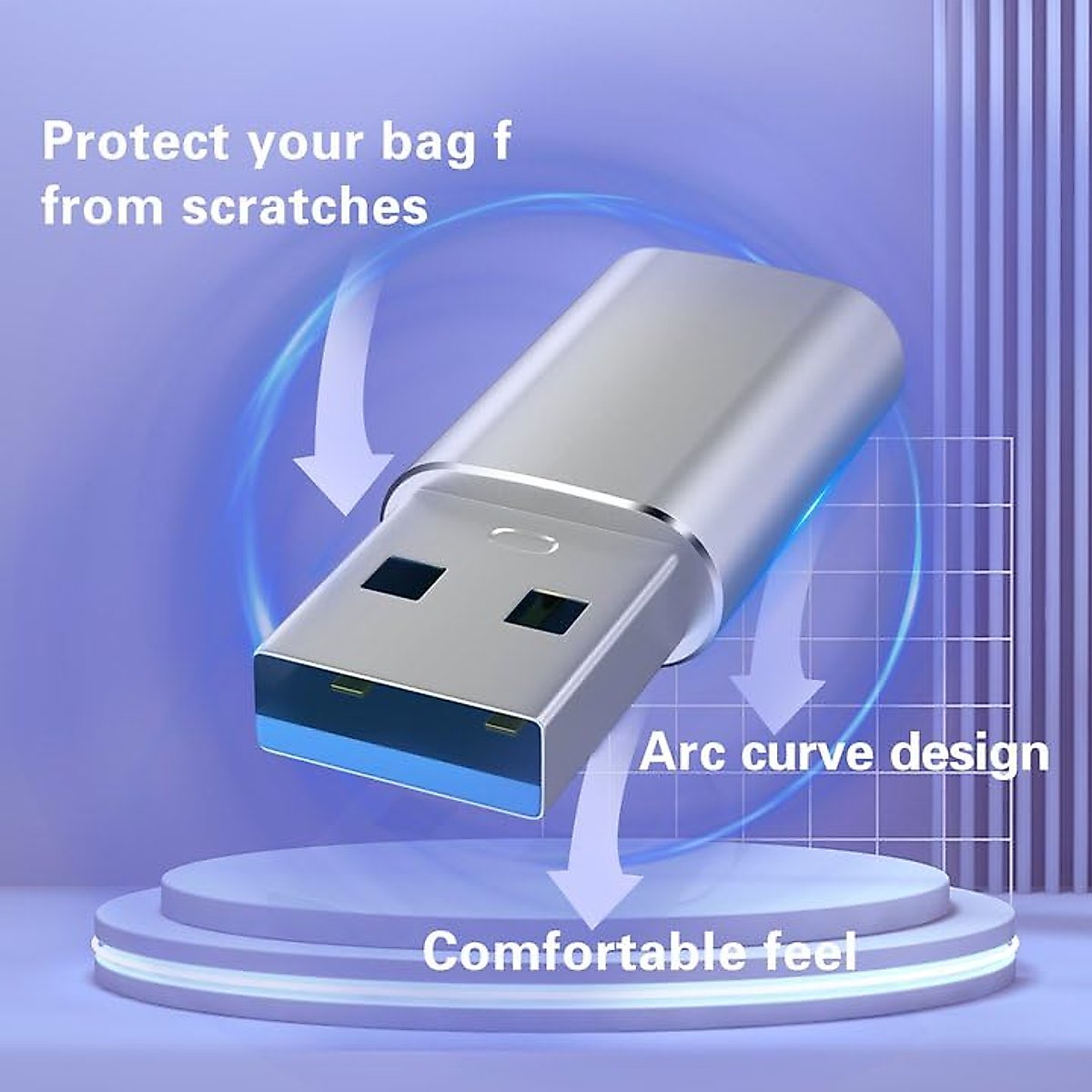 USB-c Hub, USB 3.0 hub QUAUTYER 4 in 1 USB Port Extender USB Splitter for Laptop, USB hub for MacBook Pro/Air and More Devices