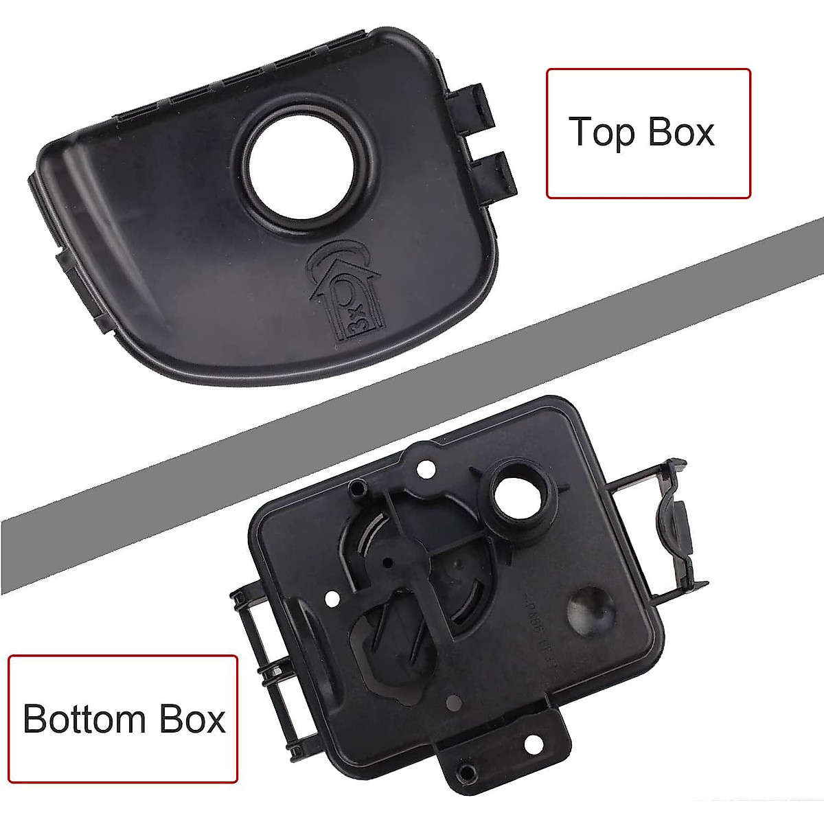 Hippotech 595663 Air Filter Base, 595660 Air Cleaner Cover & 799579 Air Cleaner Foam Filter Replacement for Briggs Stratton 450E 500E 550E 550Ex Engine Lawn Mower