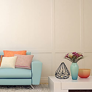 HLQMFHT 8 inches-Black Iron Sphere-Diamond Shape, Geometric Sculpture Decorative Sphere,Tabletop Decorations for Living Room, Study，Bedroom，Modern Home Decor Accents