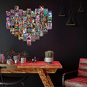 LIYA 50PCS Banksy Aesthetic Wall Collage Kit for Teen Boys and Girls - 4x6 inch - Hypebeast Room Decor, Graffiti Street Art Set, Famous Artists Pop Art, Posters for Room Aesthetic, Bedroom Wall Decor, Teen Room Decor, Trendy Wall Prints Kit, Graffiti Post