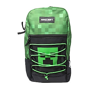 Minecraft Creeper Allover Print Backpack Bookbag