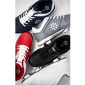 RIP-IT Women's Diamond Softball Cleats | Molded Softball Shoes for Women | White | Size 8.5