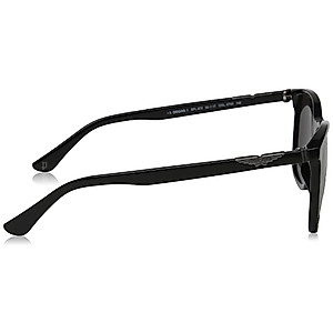 Police Origins 1 SPL 872 700 Black Plastic Rectangle Sunglasses Grey Lens, 56-17-145