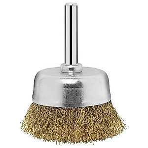 Bosch 2609256516 6 x 50 mm Wire Cup Brush Crimped Wire Shank (Brass-coated)