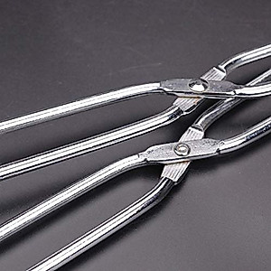 Cabilock Outdoor Trashcan Stainless Steel Garbage Pick Up Tool Garbage Clip Scissor Shape Tongs Barbecue Accessories Outdoor Gadget (60cm) Trash Cans Outdoor