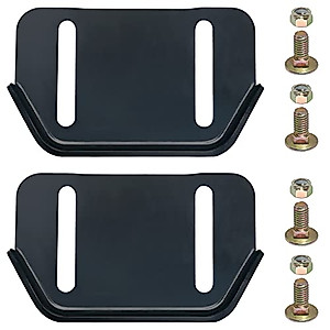 KOOTANS 1pair 784-5580 Snow Thrower Slide Plate Shoes Heavy Duty Metal Snow Blower Slide Skids Replace for MTD 784-5580-0637 Cub Cadet Yardman Troy Bilt Craftsman, for Stens 780-420 (Black)