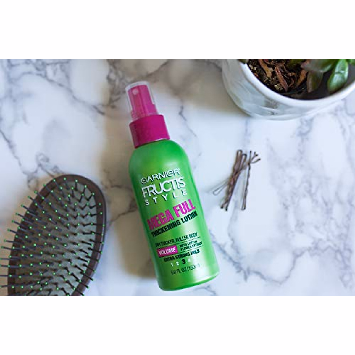 Garnier Fructis Style Mega Full Thickening Lotion for All Hair Types, 5 Ounce (3 Count)