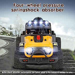 LEOSO Wltoys 32221 RC Car 1/32 RC Crawler 25km/h Brushed RC Cars 2.4GHz RC Rock Crawler 2WD Remote Control Car All-Terrain TPR Tires RC Car Gifts…