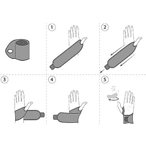 Bracoo Wrist Compression Wrap Brace for Carpal Tunnel, Adjustable Support Strap bands,Weightlifting, Fitness, Tendonitis, Arthritis, Joint Pain Relief, Wrist Tendonitis, Right & Left Hand, WS10