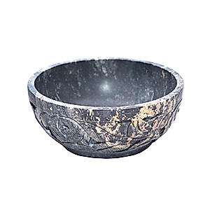 Nirvana Class - Soapstone Scrying and Smudge Bowl (Scrying - Bowls & Mirrors) (4 Inch) From India