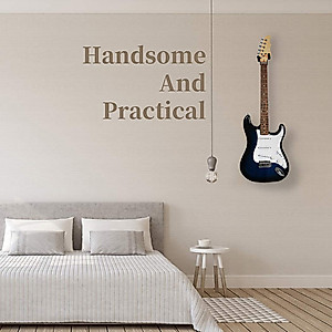 Guitar Wall Mount Guitar Hanger Acoustic Electric Guitar hanger Bass Ukulele Black hook Metal Holder Hangers