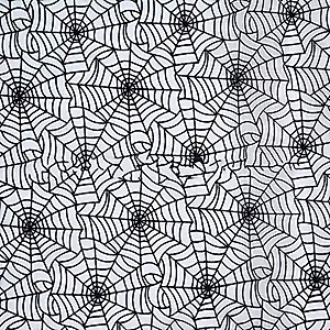 LOOGOOL Halloween Black Spider Web Fabric by The Yard for Halloween Party Decoration DIY Craft, Black 39 x 59 Inch
