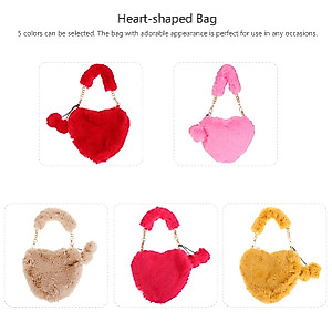 CALLARON Lovely Handbag Plush Handbag 1pc Shaped Bag Fur Christmas Miss Plush Bag -shaped Handbag Carteras Para Mujer De Colgar Hombro