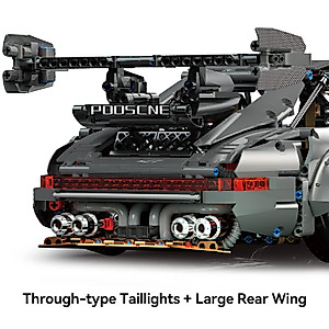 ZYLEGEN Race Car Building Toy Set,Collectible Model Building Set and Sport Car,Supercar Building Kit for Boys, Girls, and TeensGift for Motorsport Fans (Gray)