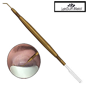 Separation Eye lash Separator Tool Pro Lash Lift Tools and Tint Kit Professional Lifting - Lashes Separater Perm Extension Separating Comb Tinting Lifter Eyelashes Seperator Supplies Silver Steel