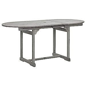 WFAUIBR Dining Set 7 Piece Patio,Chat Conversation Tables and Chairs,Whether You Have a Balcony, Lawn, Garden, or Poolside, This Set is Outdoor Spaces,Gray/A,7 Piece 66.9"