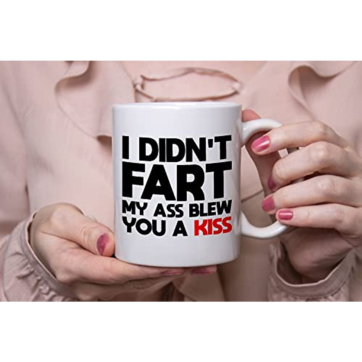 I Didn't Fart My Butt Blew You A Kiss Mug, Gag Husband Wife, Boyfriend Gifts, Valentine's Day, Fathers Day, Mothers Day, Anniversary Gifts For Men And Women, Boyfriend, Gag Gifts Mug For Him Her