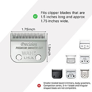 Clipper Guards for Wahl 10 12 14 16 18 20 Hair Clipper Guards 6pcs Extra Long Clipper Guard Attachments 2.5 Inch Clipper Guides Multiple Sizes Universal 2.5", 2.25", 2", 1.75", 1.5", 1.25" (Green)