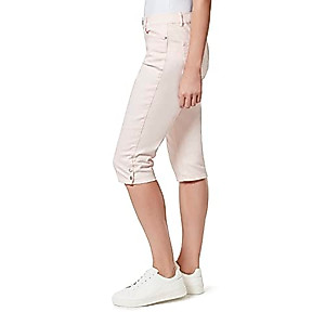 Bandolino Women's Mandie High Rise 17" Skimmer Short, Mary's Rose-SNAP Hem