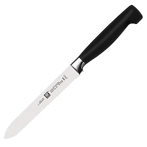 Zwilling Four Stars Utility knife, Silver/Black