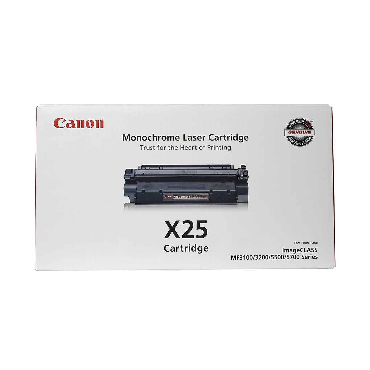 Canon Genuine Toner, X25 Black (8489A001), 1 Pack, for Canon imageCLASS MF3110, MF3111, MF3240, MF5530, MF5550, MF5730, MF5750, MF5770