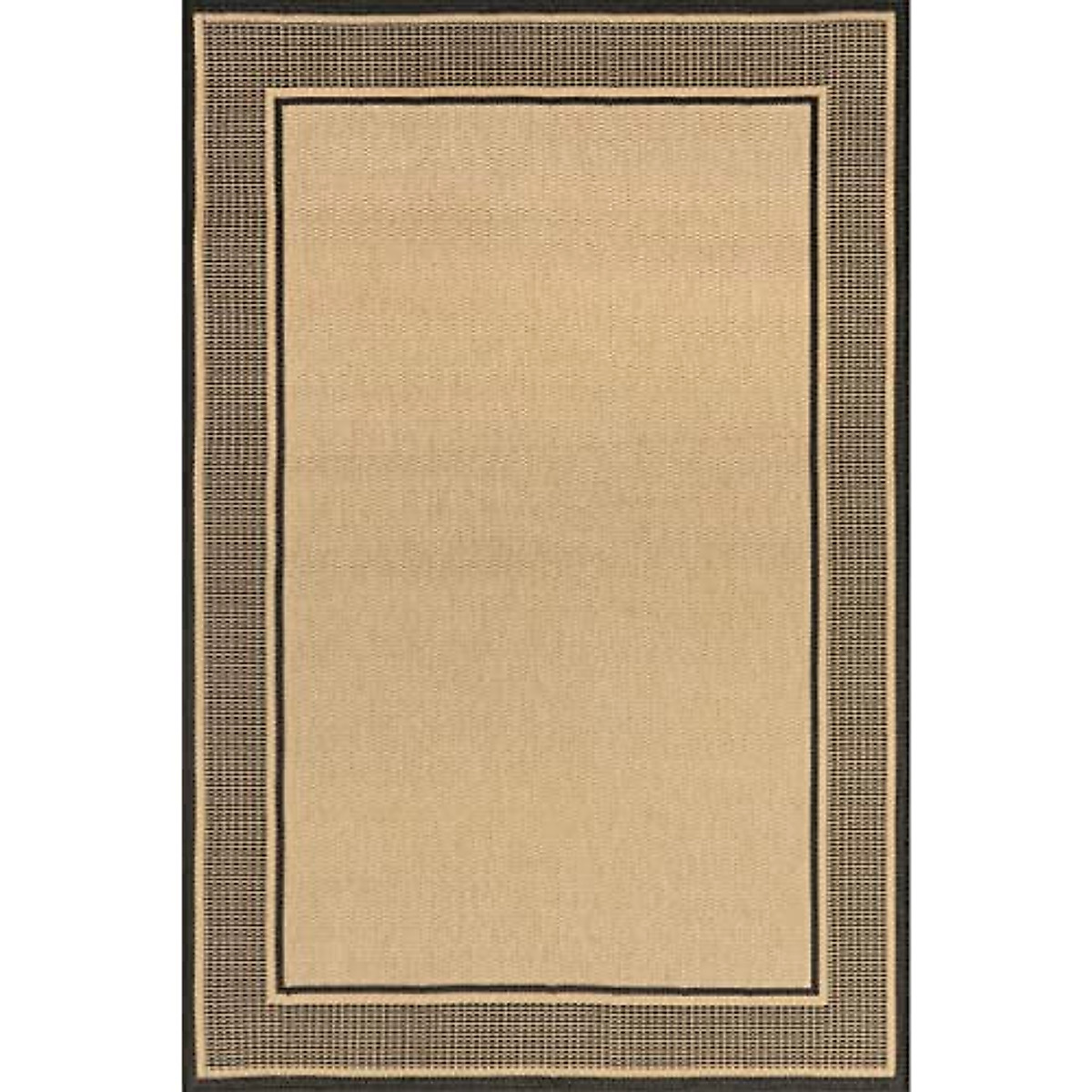 nuLOOM Gris Border Indoor/Outdoor Area Rug, 8', Beige