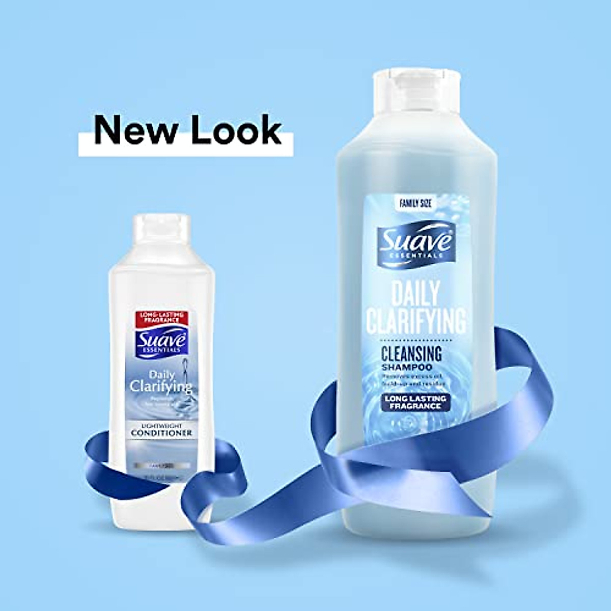 Suave Essentials Anti Residue Shampoo for Normal to Oily Hair Daily Clarifying Hair Shampoo with Deep Cleansers 30 oz