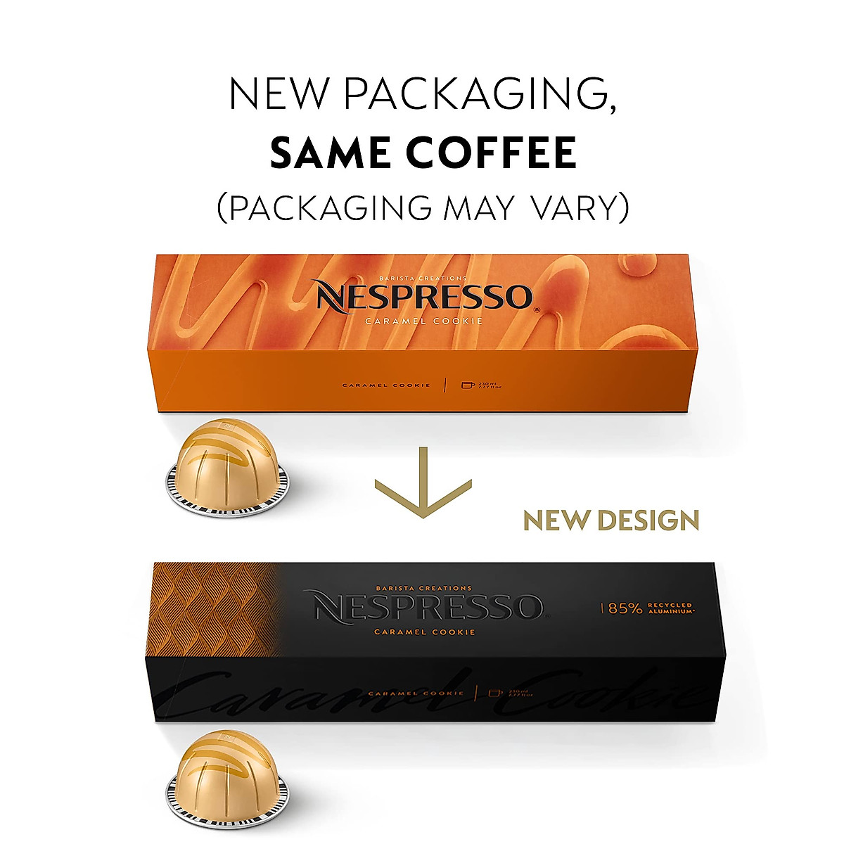 Nespresso Capsules VertuoLine, Barista Flavored Pack, Mild Roast, 30 Count Coffee Pods, Brews 7.77 Ounce (VERTUOLINE ONLY)