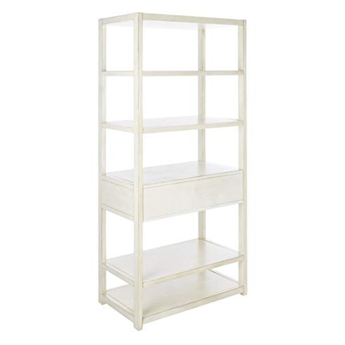 Safavieh Home Collection Johni Antique White and Gold 5-Shelf Storage Etagere