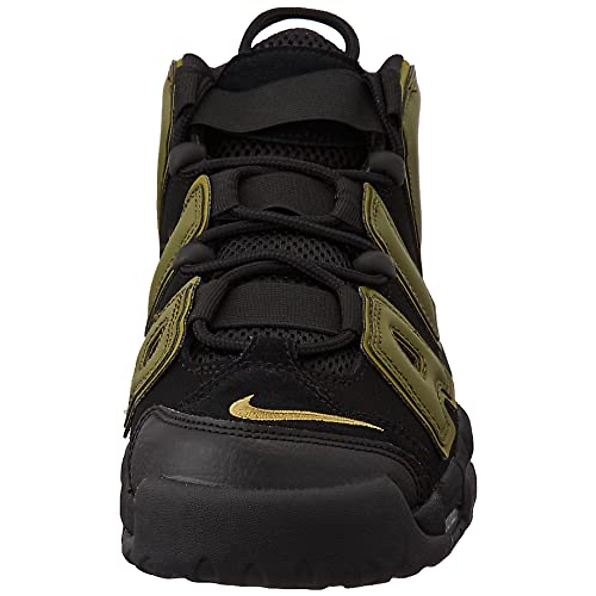 Nike mens Air More Uptempo 96 Basketball Trainers Cj6129 Shoes, Black/Rough Green-pilgrim-blac, 11