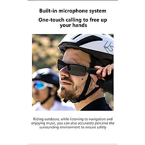 Smart Glasses: Blue Light Filtering & Polarized Sunglass Lenses - Low Latency Audio - Built-in Mic & Speakers - Touch & Voice Assistant Compatible