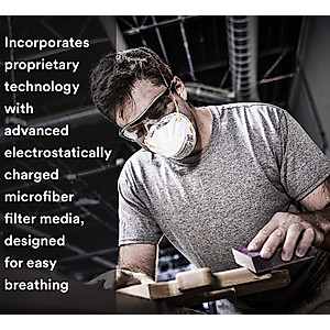 3M Personal Protective Equipment Particulate Respirator 8210, Pack of 160, N95, Smoke, Dust, Grinding, Sanding, Sawing, Sweeping