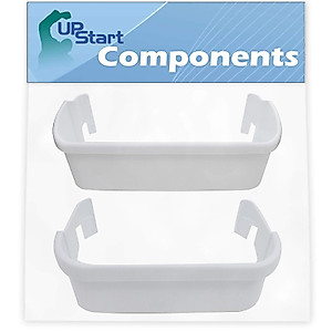 240323001 Refrigerator Door Bin & 240351601 Freezer Door Bin Side Shelf Replacement for Kenmore/Sears 25354703405 Refrigerator - Compatible with 240323001 & 240351601 White Door Bin