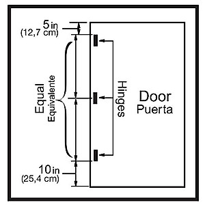Everbilt 4 in. Satin Chrome 5/8 in. Radius Adjustable Spring Door Hinge
