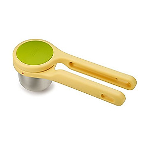 Joseph Joseph 20101 Helix Citrus Juicer Ergonomic Twist-Action Hand Press Stainless Steel, 1 EA, Yellow