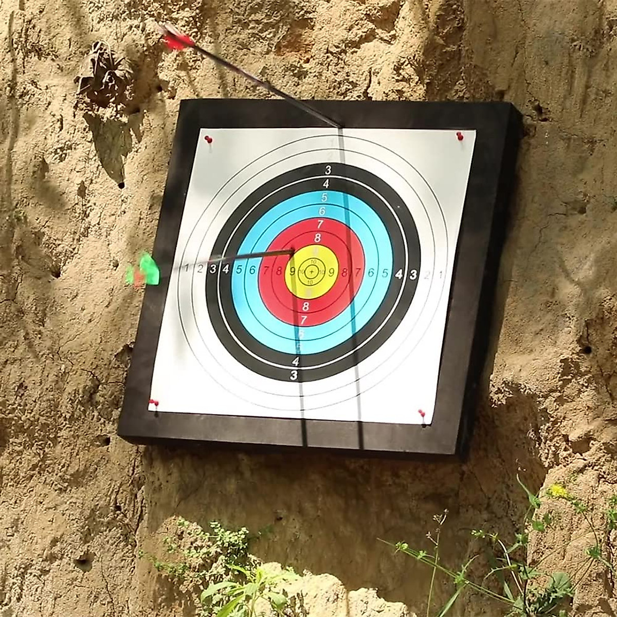 - QI HUO JU - Archery Target for Backyard Adult Portable EVA Foam Bow Targets High-Density Arrow Practice Target for Youth Indoor Outdoor Shooting (EVA Target)