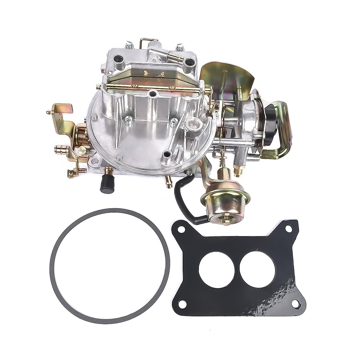 GELUOXI 2 Barrel Carburetor Carb 2100 2150 A800 Replacement for Ford 289 302 351 Mustang Cu Jeep Engine F100 F250 F350 Jeep 360 Cu Electric Choke Carb with Mounting Gasket