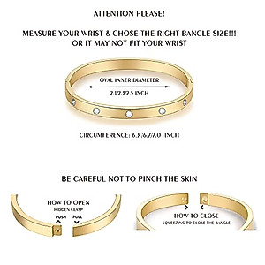 CONRAN KREMIX Gold Cuff Bangle For Women Girls 18K Real Gold Filled Bracelets Inspirational Fashion Jewelry For Women Trendy