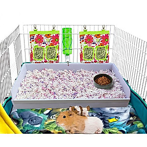 pcprbfk Guinea Pig Litter Box for All C&C and Midwest Cages,Guinea Pig Kitchen Area Keep The Pig Cage Clean and Tidy